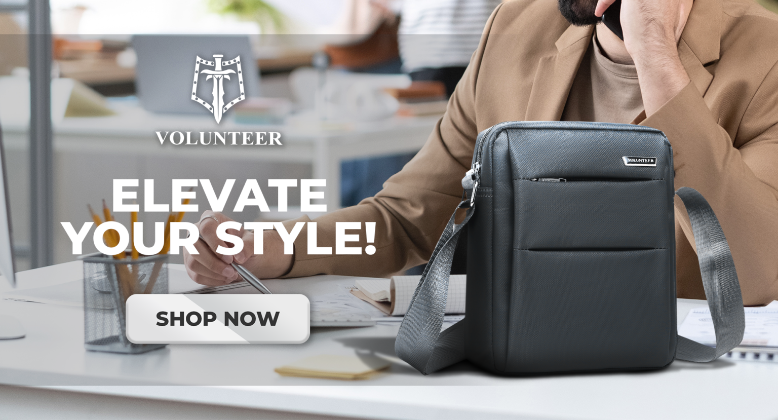 Durable and comfortable men's bags | VOLUNTEER BAGS